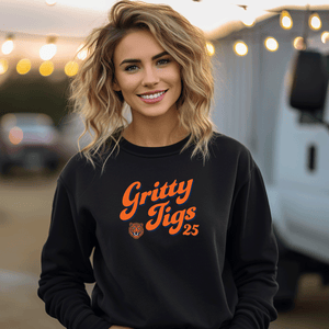 "Gritty Tigs" Relaxed Fit Classic Crew Unisex Sweatshirt | Livnfresh.com